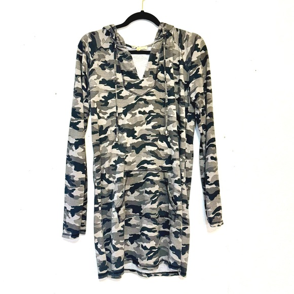 Sandiva | Tops | 5 For 25 Camo Tunic With Hood | Poshmark